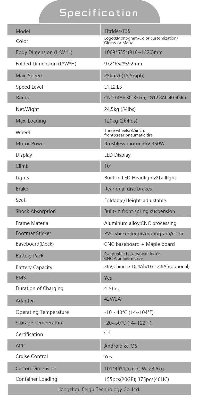 Wholesale T3S Electric Scooter - 36V 350W Foldable Adult Scooter