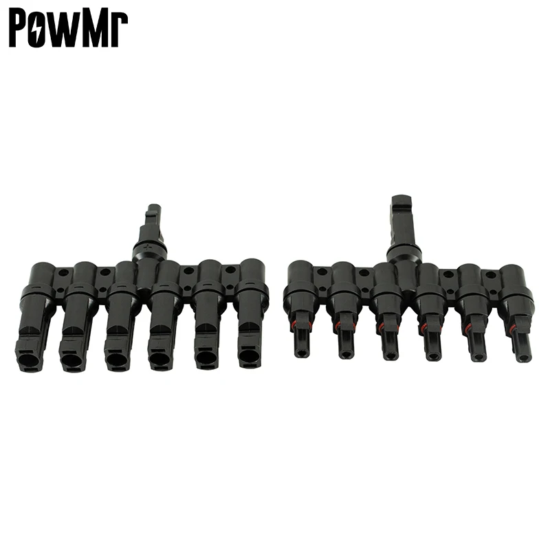 Powmr Mct-an6 Connector 6 To 1 Male Female For Mc 2.5/4/6mm2 Connector ...
