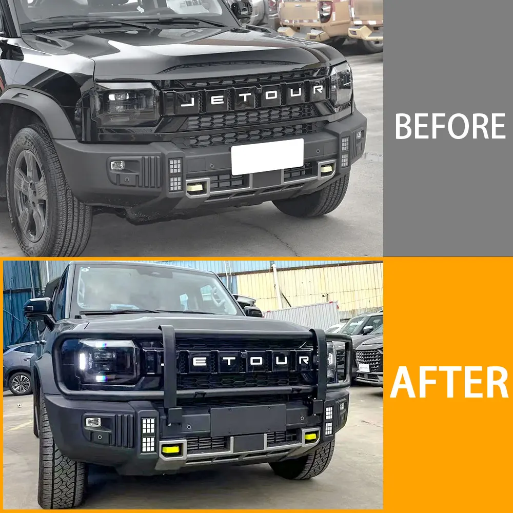 Jetour Traveller T2 2023-2024 Front Bumper Bull Bar - Black