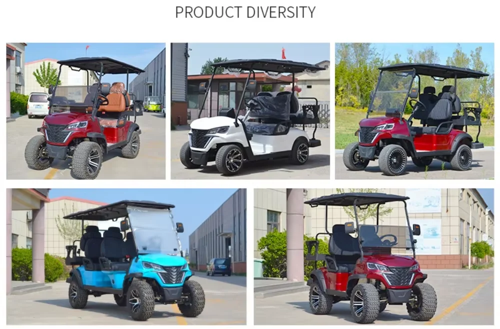 14-Seater Pure Electric Sightseeing Golf Carts Car-Free Shuttle 72V ...