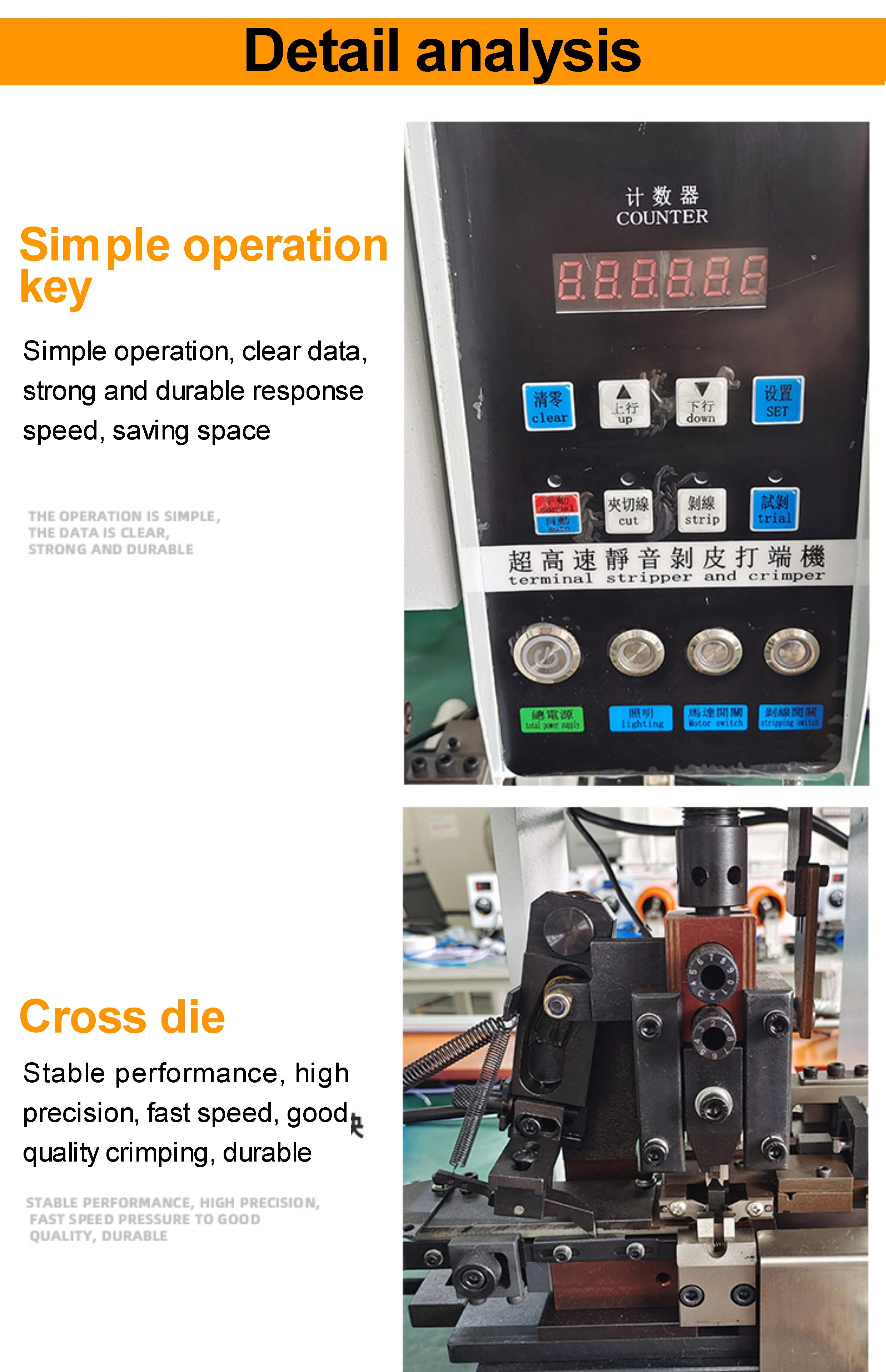 2T High Performance Crimping Machine Cable Wire Stripper Pressing ...