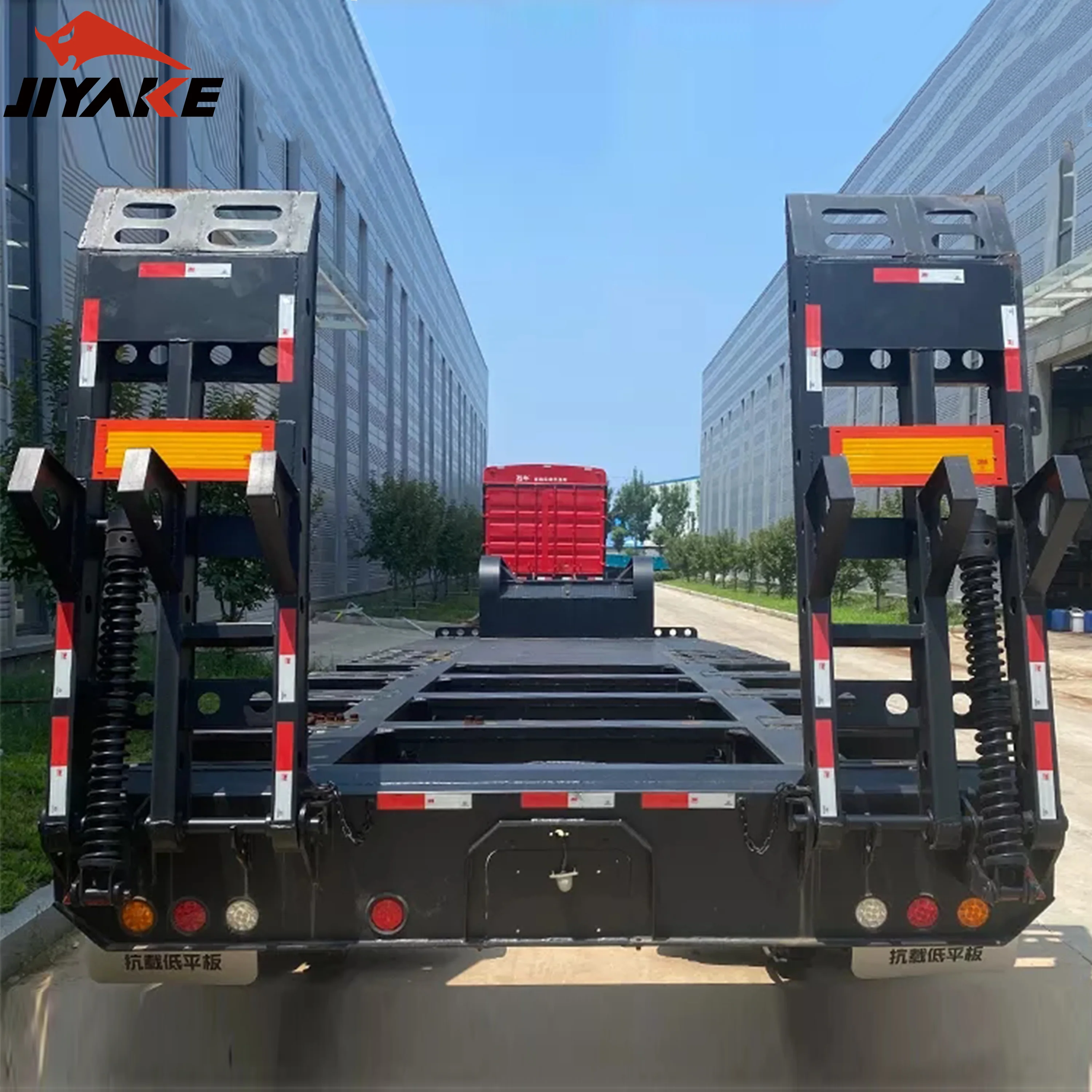 Heavy Machine Transport Lowboy Semi Trailer Gooseneck Drop Deck ...