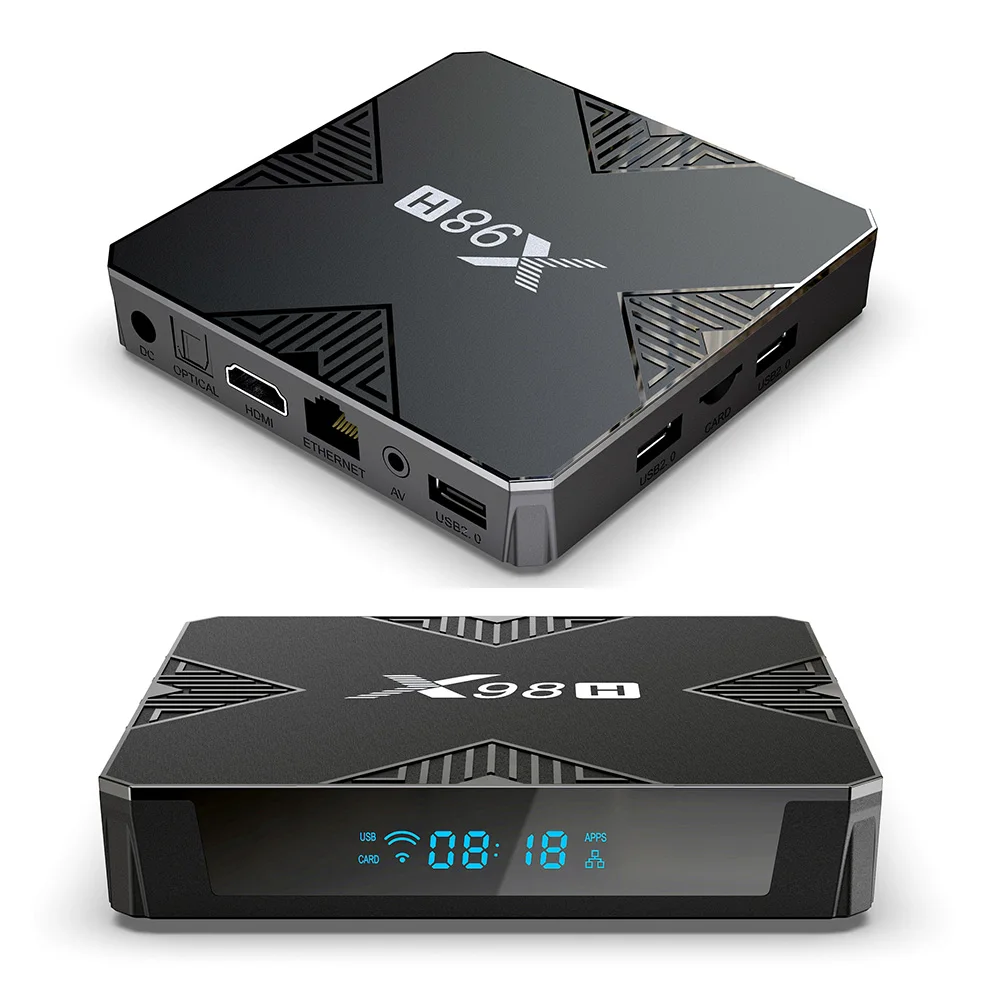 X98H Pro 4K Smart TV Box - Android 12, 4GB RAM, 64GB ROM