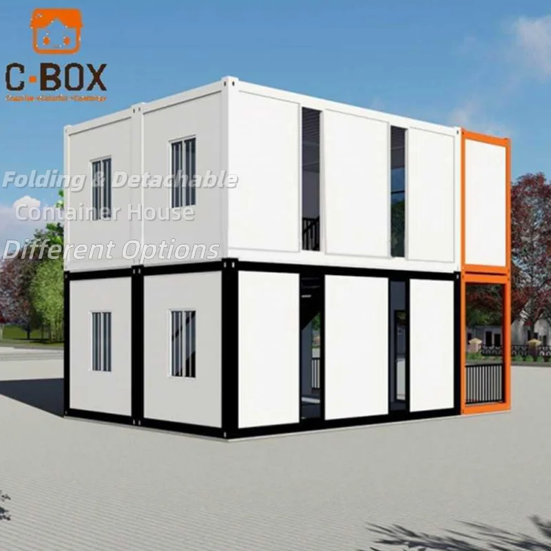 Durable Indoor 2 Bedroom Prefabricated Container Home Flat Folding ...