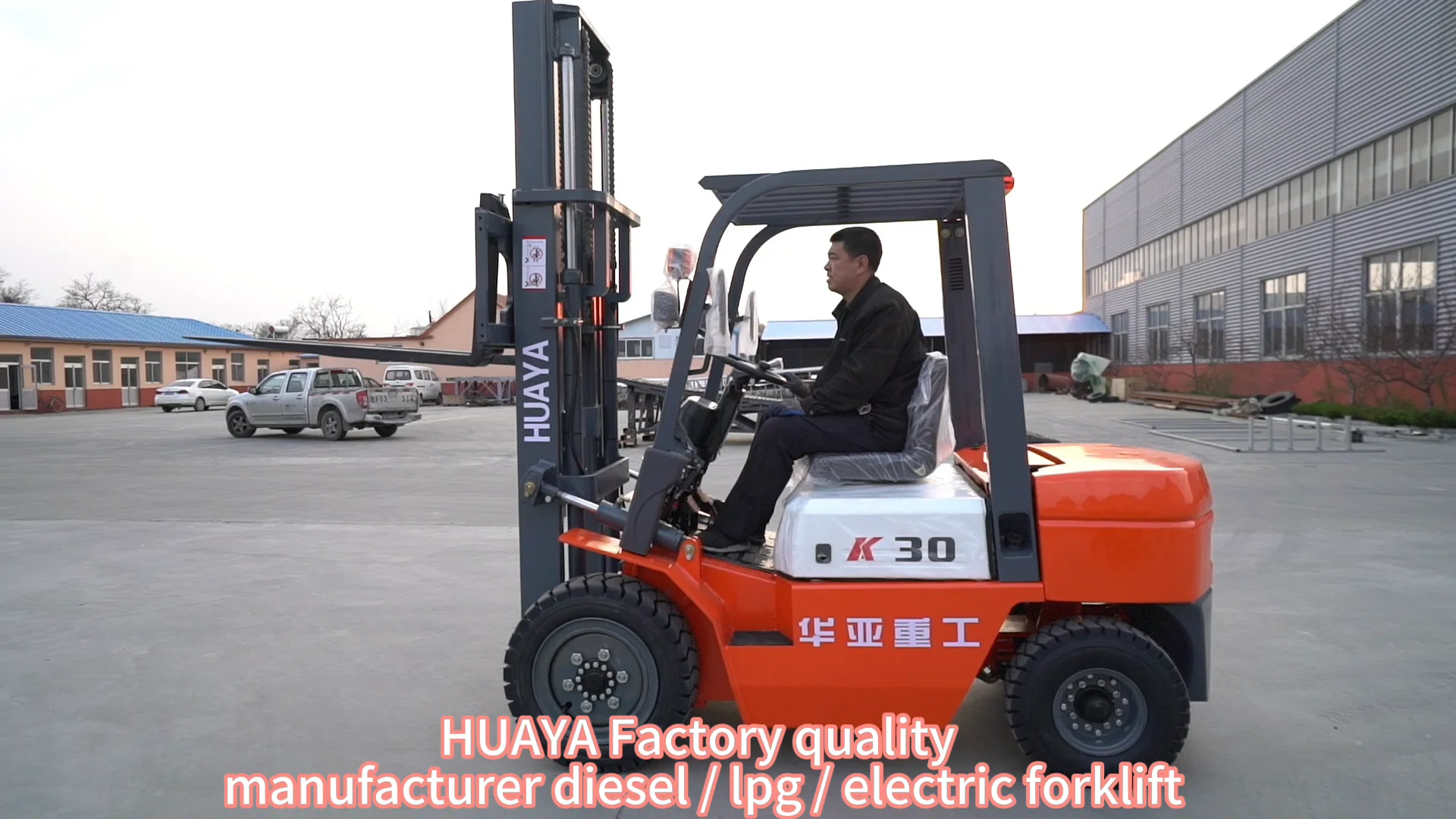 Ce Iso Huaya Hydraulic Forklift Diesel 3 Ton 3.5 Ton 4 Ton 5 Ton High ...