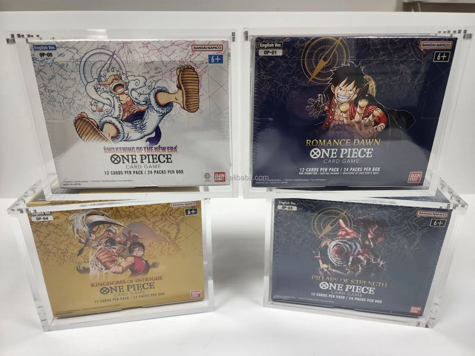 Tcg Custom Clear Acrylic One Piece English Japanese Booster Box Display ...