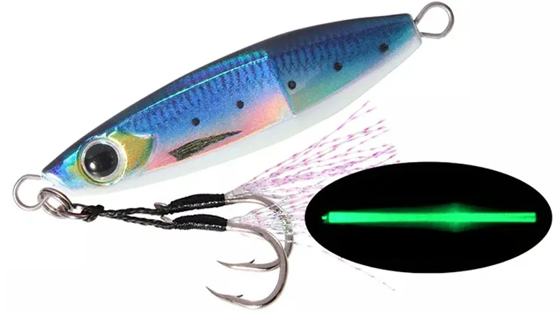 Oem Jigging Lure Rattle Sound Speed Sinking Luminous Simulated Bait Fishing Tackle 20g 30g 40g ...