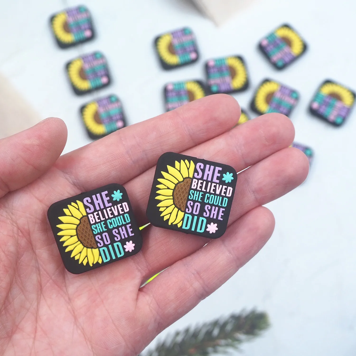 Chenkai Chewing Bead DIY Baby Oral Care Pacifier Chain Toy