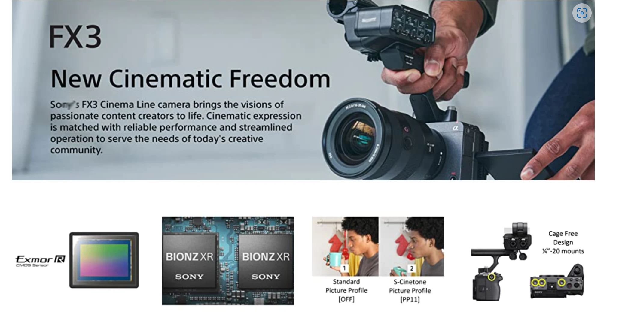 DF Wholesale Used Professional 4K Camera for ILME-FX3 Fx30 Fx6 Fx9 Camera Full-frame Movie 4k 6k ...
