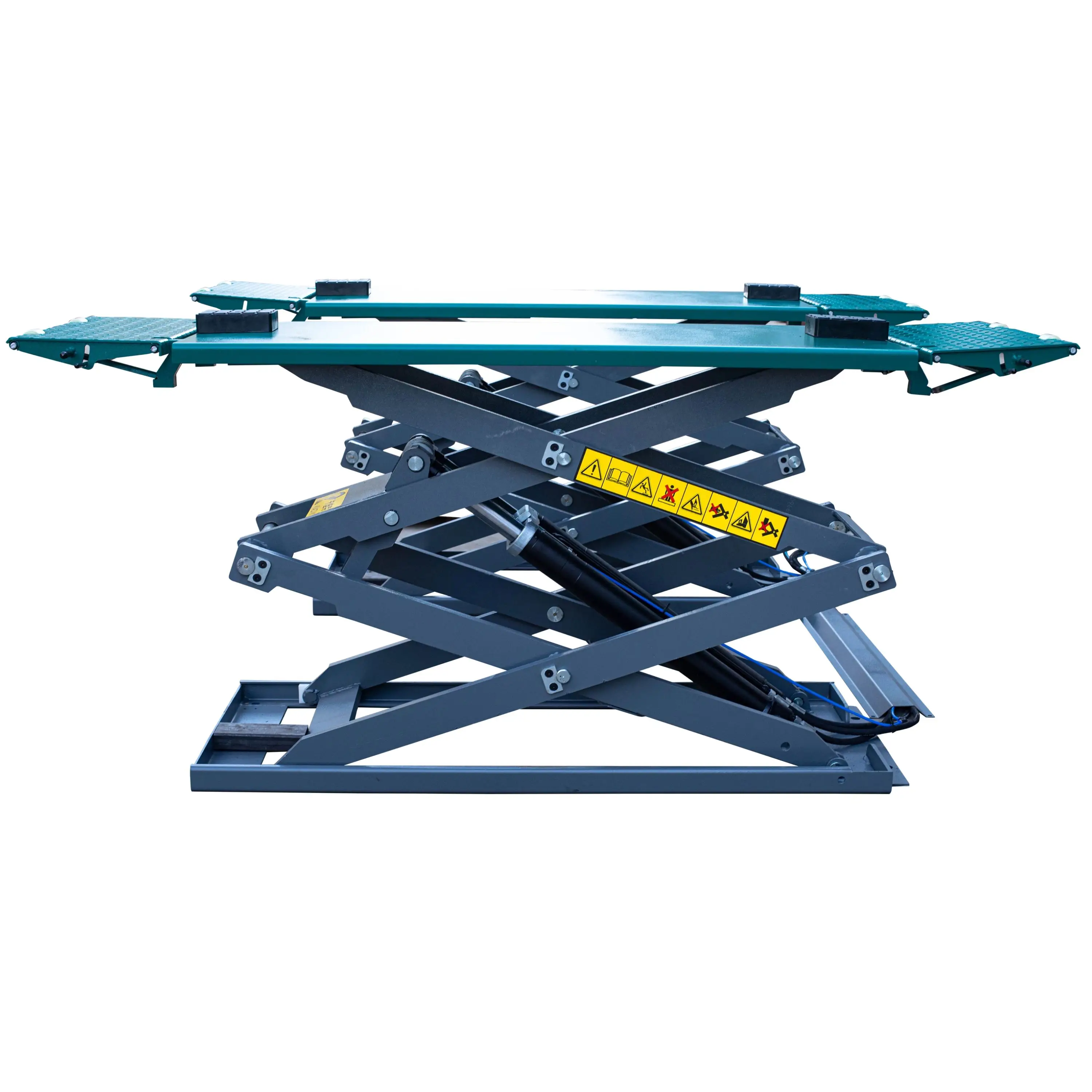 3500kg Capacity Low Profile Scissor Lift - High Rise Car Lifter