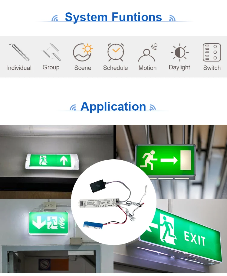 ZigBee 1W 3H Automatic Emergency Driver Battery LED Emergency Power Kit ...