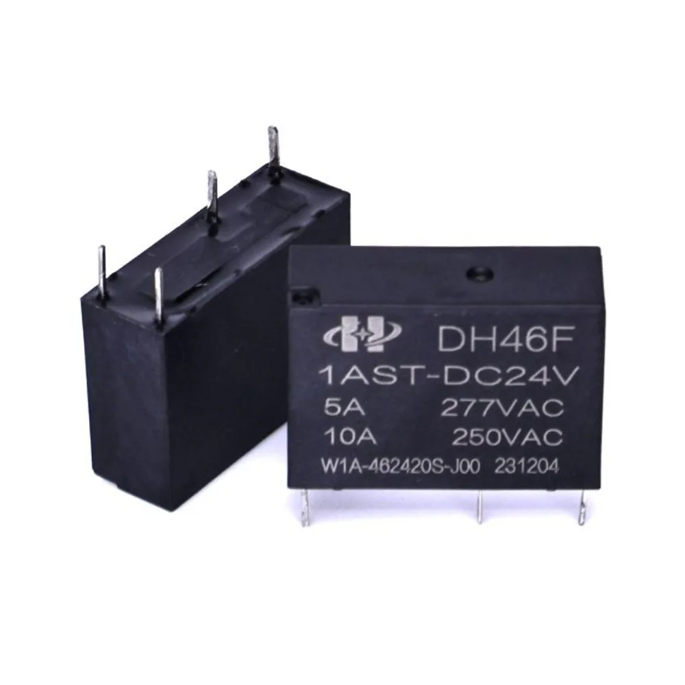 DH46F-1AST-DC24V PCB power relay 10A industrial relay 5V 12V 24V 1 form ...
