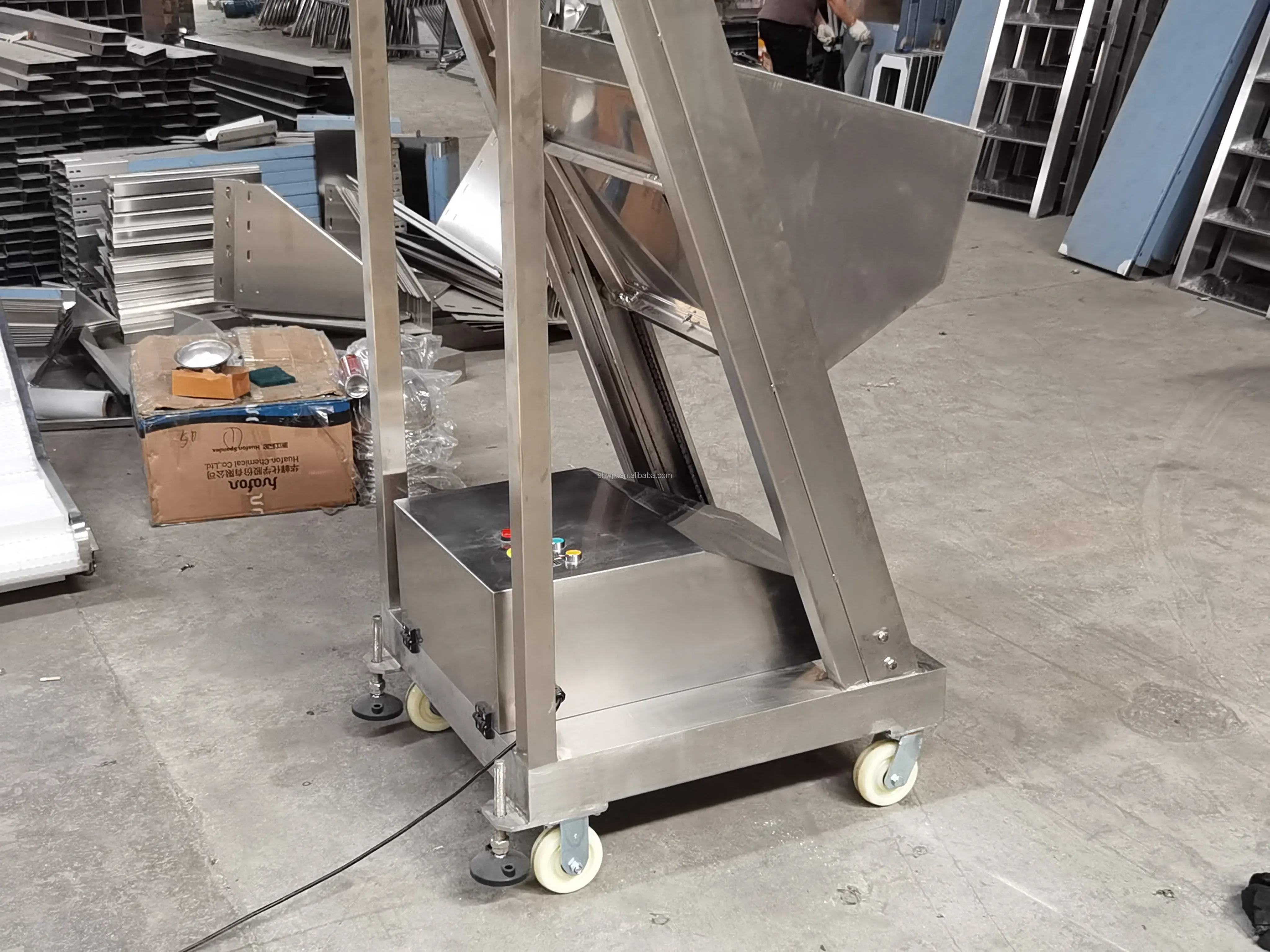 Stainless Steel Bucket Elevator Rice Grain Corn Cereal Grain Single ...