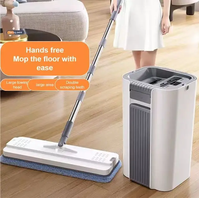 Home Kitchen Floor Clean Tools Selfwashed Magic Cleaning Flat Mops Free ...