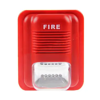 Conventional Fire Alarm Horn/strobe Siren Ce Red Color 24vdc Multi-tone ...