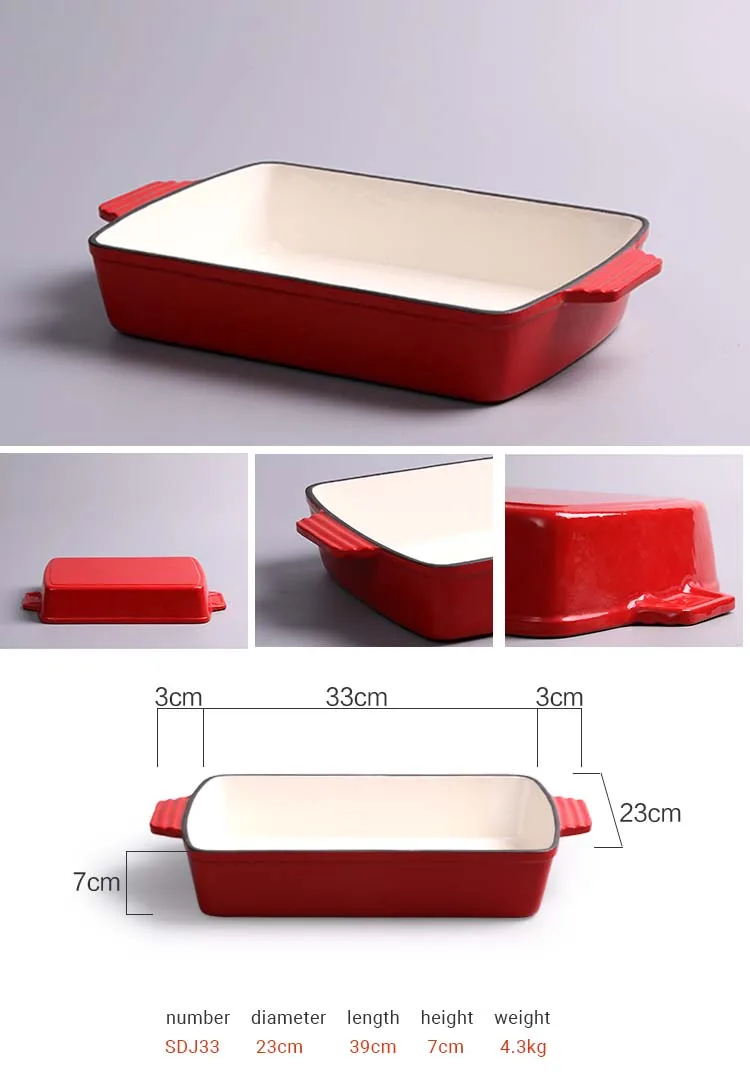 Family Kitchen Essentials Colours Cast Iron Enameled Dutch Pot 23pcs ...