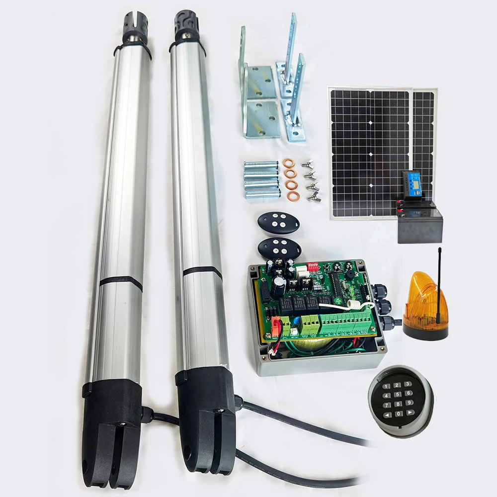 200kg Remote Swing Gate Operator Automatic Electric DC24V Motor with ...