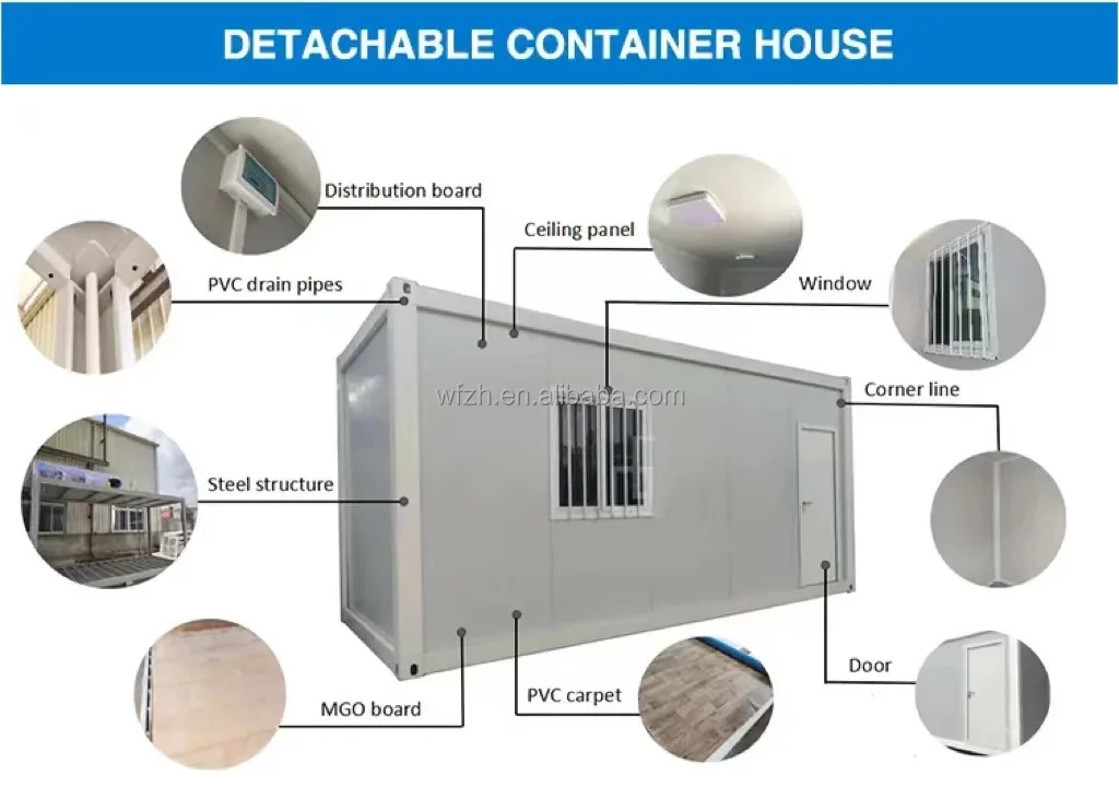 20ft 40ft Folding House Expandable Modular Home Office Prefab House ...