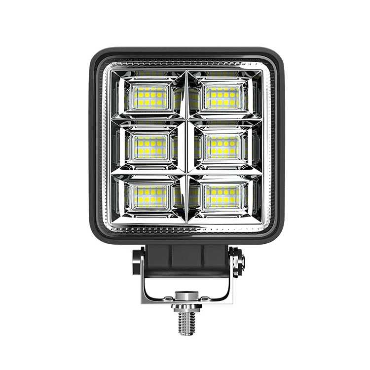 4inch Square Led Pod Headlight 48led Work Light 144w Light Bar 3000lm ...
