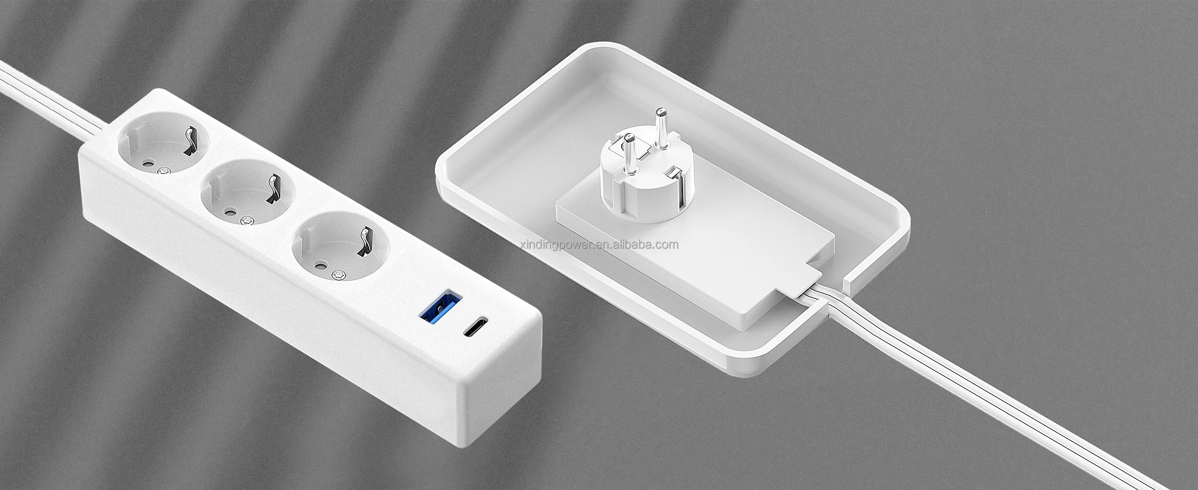 New Design 2024 Power Strip Ultra-thin Socket Eu Standard Power Socket ...