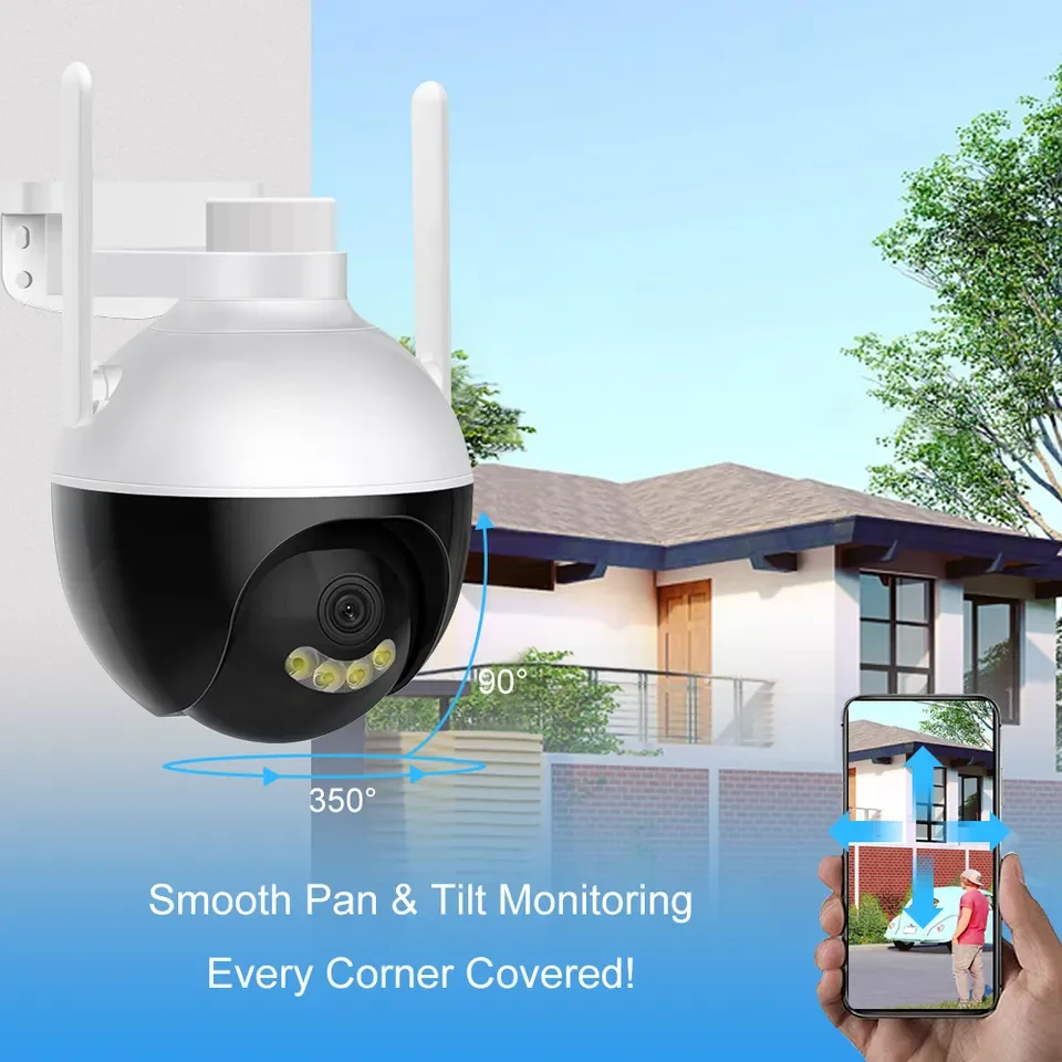 3mp Motion Tracking Wifi Outdoor Safety Ptz Camera Wireless Wifi ...