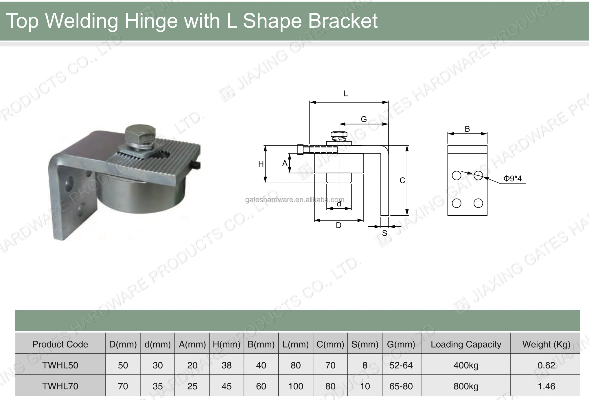 Heavy Duty Gate Hinges with Ball Bearings - Durable & Reliable