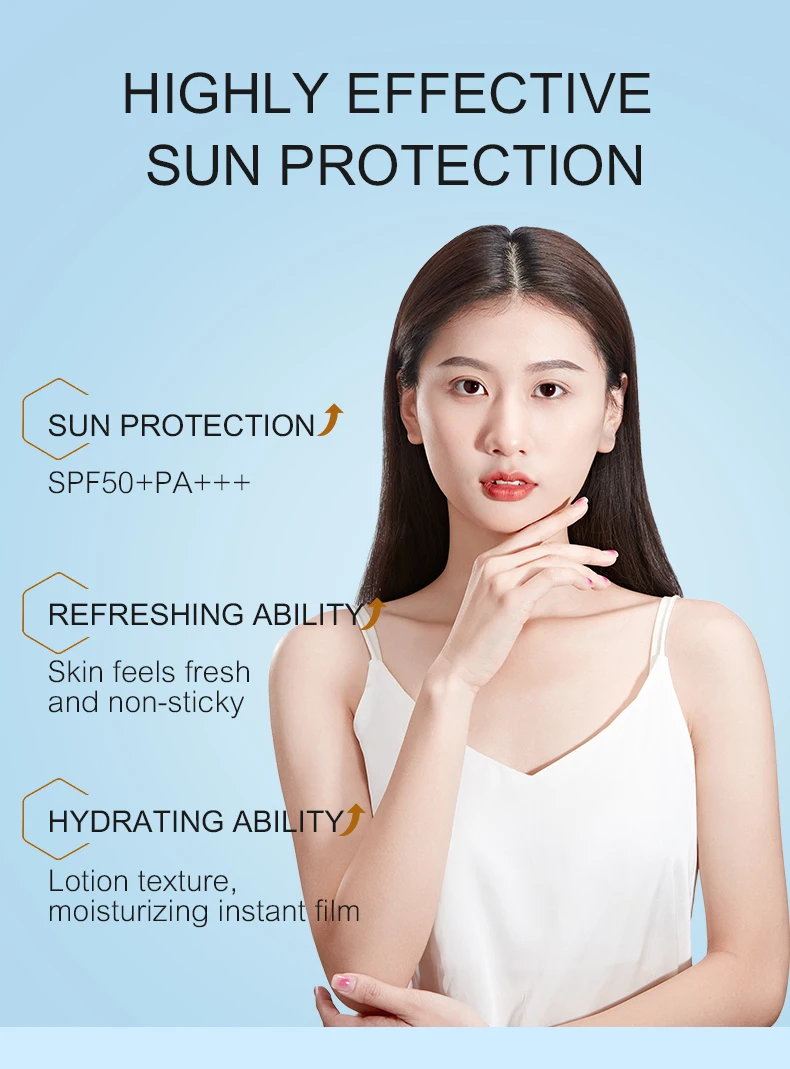 Moisturizing Lightweight Cream with SPF50 Sunscreen