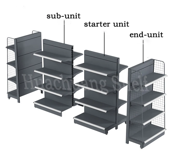 Multifunctional Supermarket Shelf Retail Gondola Display Rack Ajustable ...