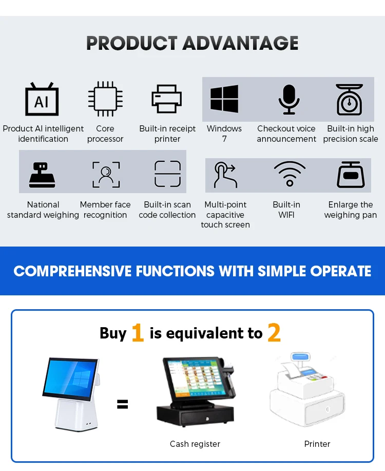 Miniature Cash Register Touch Cash Register Machine Small Cash Register ...