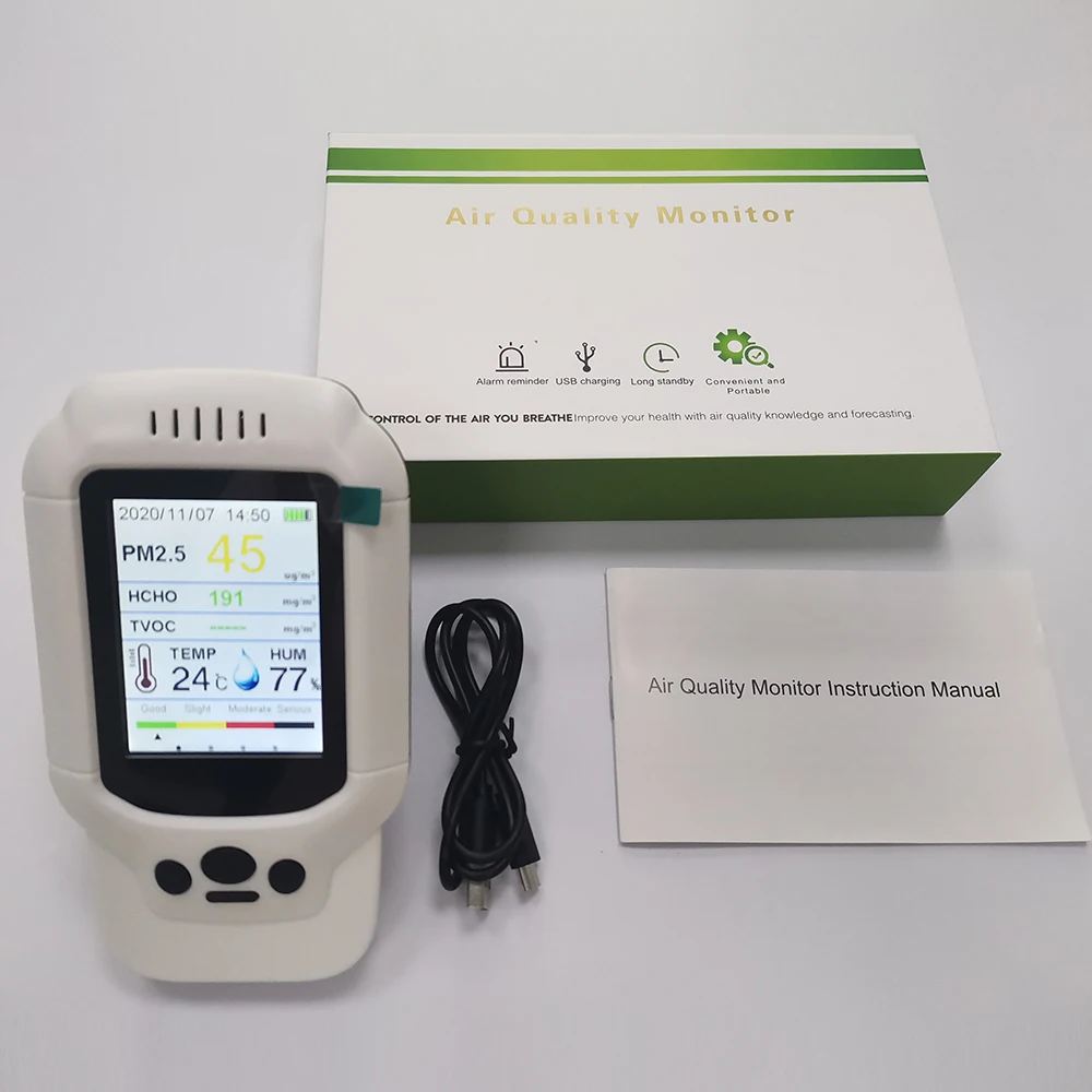 Dienmern Portable Handheld Particle Counter Pm2.5 Air Quality Monitor ...