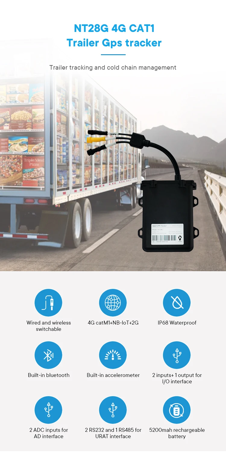 4g Wired Vehicle Tracking System Trailer Trackers Asset Management ...