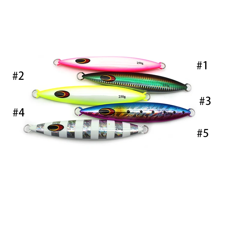 150g 180g 200g 250g Metal Jig Lure Slow Pitch Jigging Luminous Salt ...