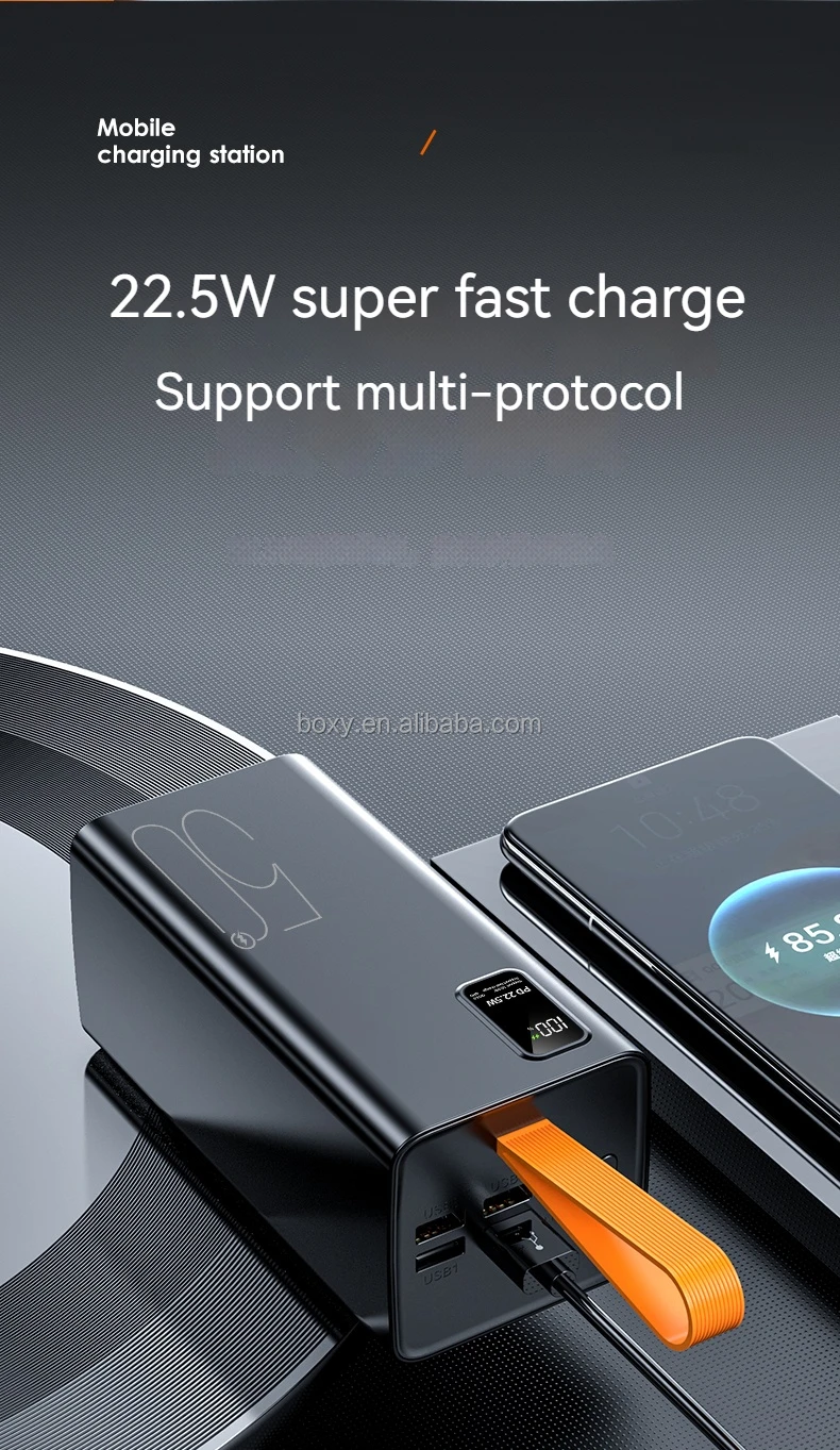 50000mah Power Bank with 22.5W Type C Output - Fast Charging