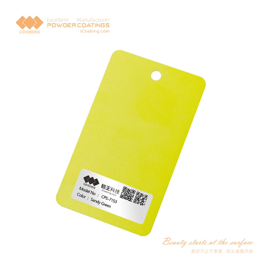 Electrostatic Epoxy Sandy Green Powder Coating Paint