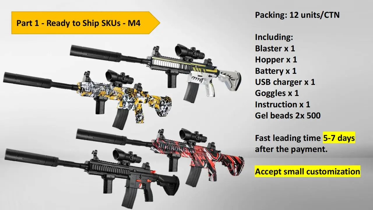 Factory Wholesale Low Moq Ak47 M416 Mp5 Silah Arma Splat Orbeezs Guns ...