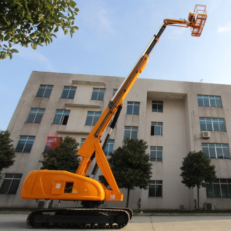 Fork Lift 12-28m Lifting Truck Tower Towable Boom Electric Telescopic ...