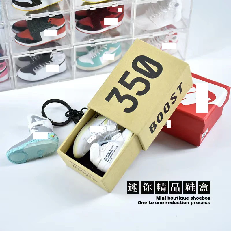 Suitable For 3d Mini Shoe Keychain Box For Aj Custom Mini Shoe Box ...