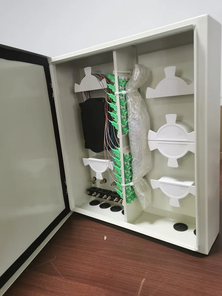 Indoor/outdoor Wall Mount Fiber Optic Patch Panel - 72F Box