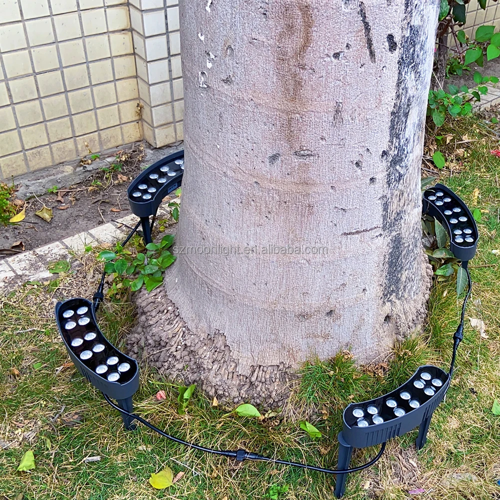 48W RGB LED Tree Lights - IP65 Waterproof Outdoor Palm Tree Lighting - OEM