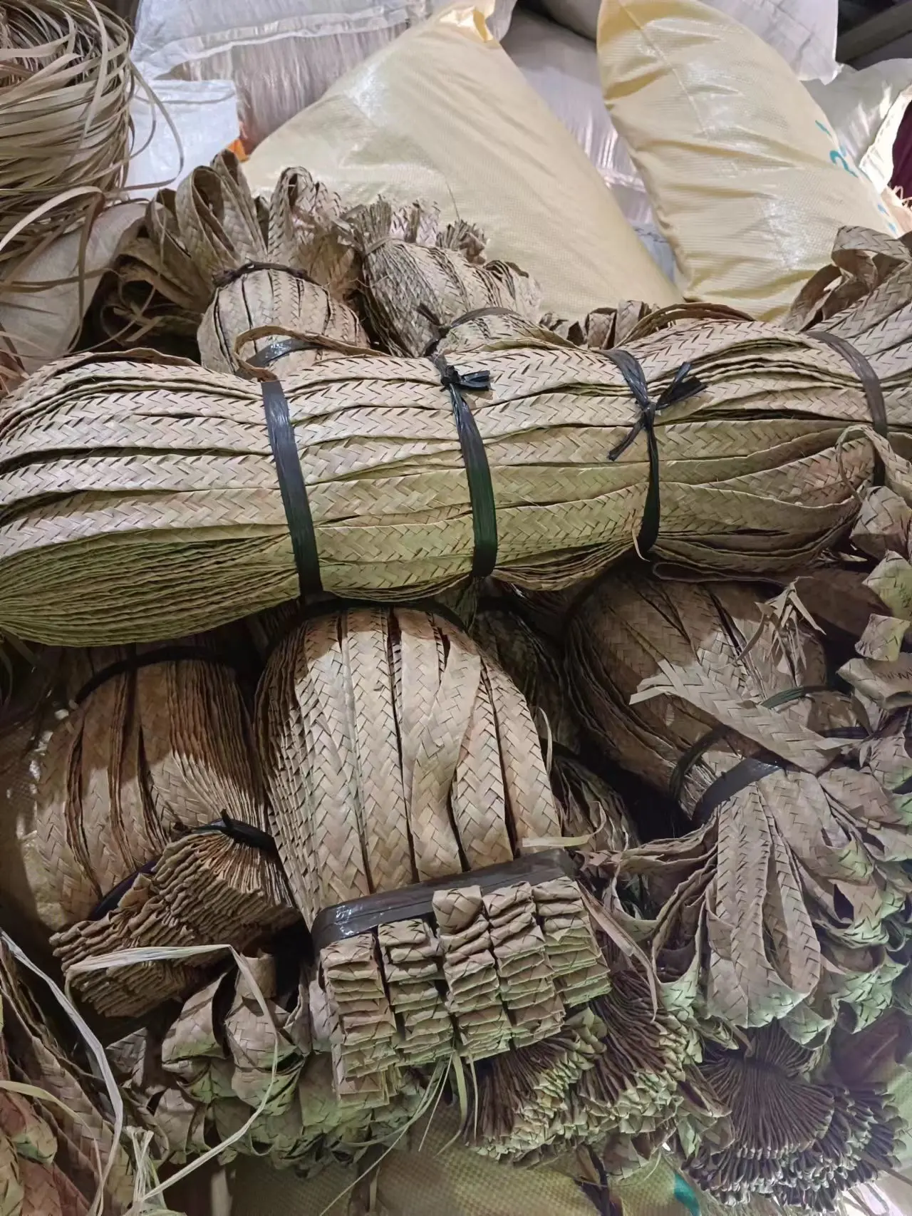 Buri 3ply 4ply 5ply 7ply Braided Weaving Rope Straw Hat Nature Raw ...