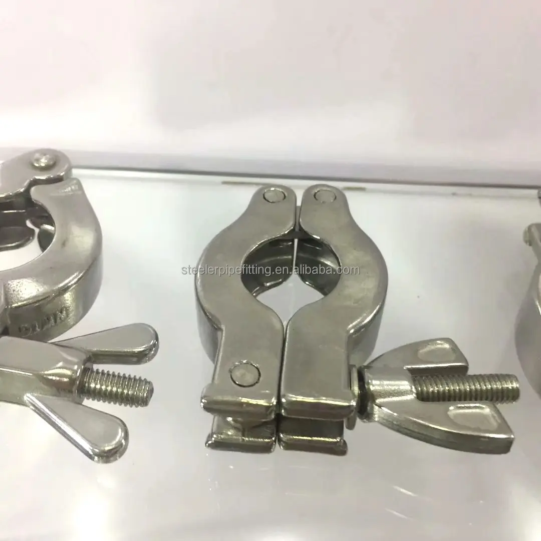 Sanitary Pipe Clamp Stainless Steel Ss304 316l Double Pin Clamp - Buy ...