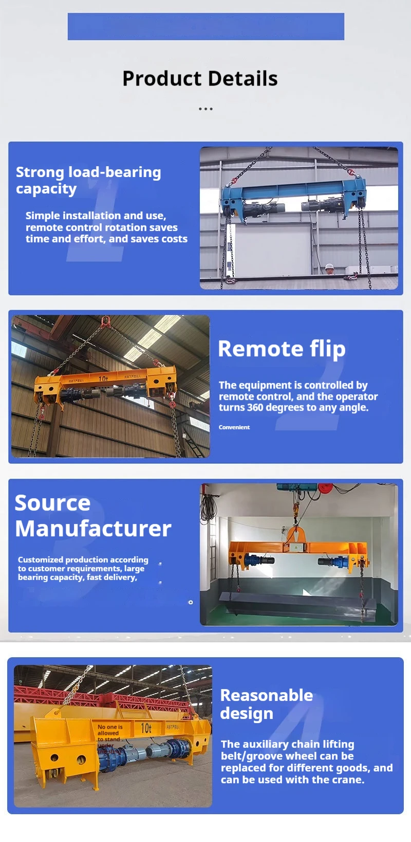 Supercnc 360 Degree Flip Rotating Steel H Beam Machine