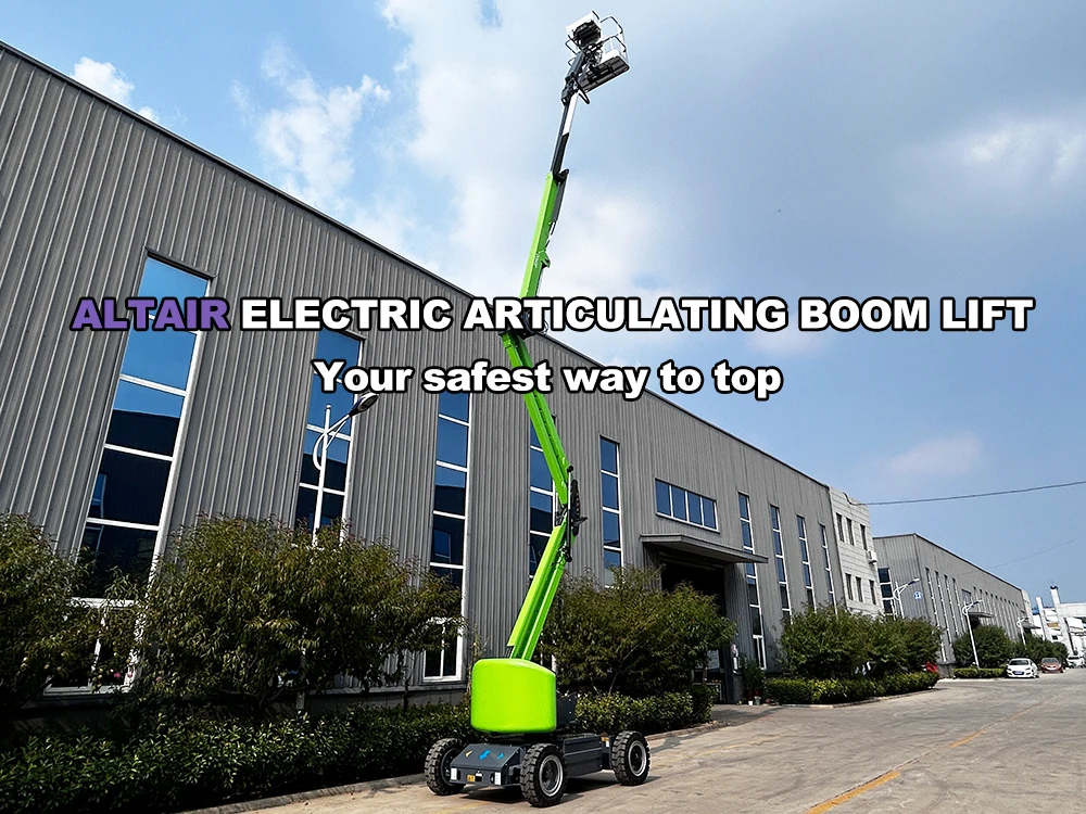 Manlift Boom Lift Trailing Trailed Articulated Boom Lift Cherry Picker ...