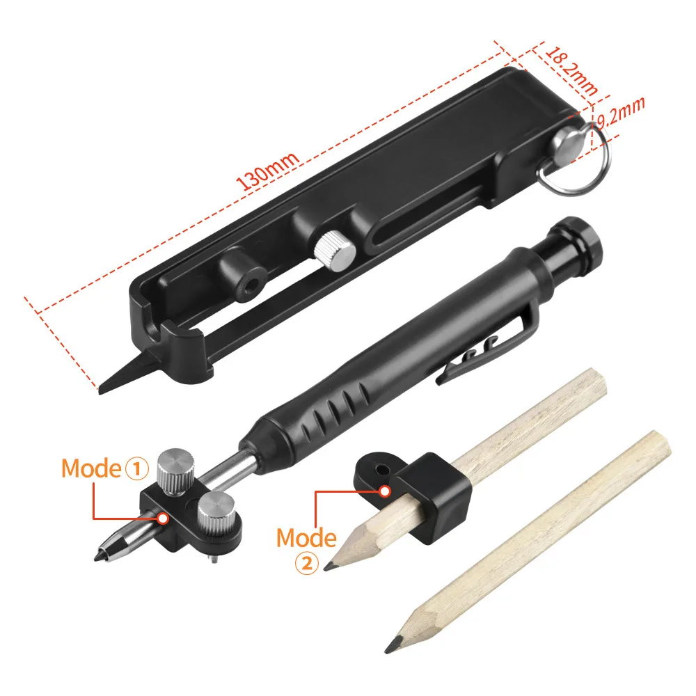 4 in 1 Multifunctional Tool - Woodworking Marking Pencil