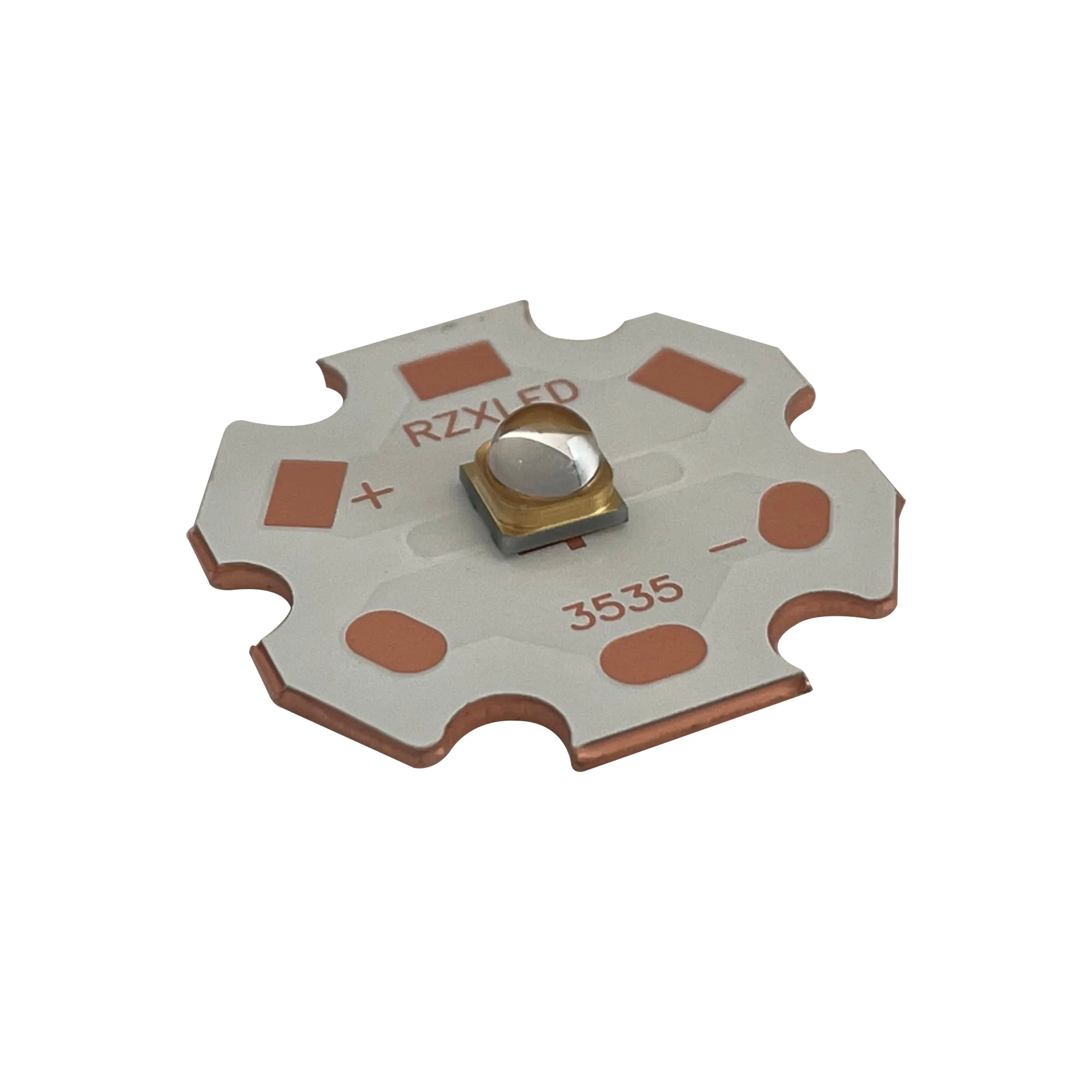 Uv Led 3w 425nm 430nm 435nm Uva 60 도 각도 석영 렌즈 20mm Pcb 피부과 장치 Uv Led 칩 ...