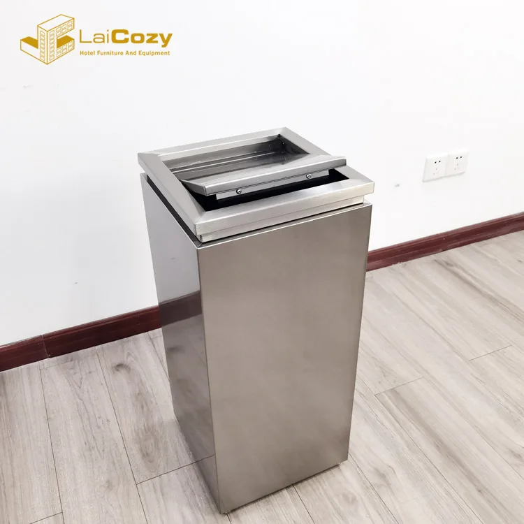 Hotel Lobby Swing Top Waste Bin - Sustainable & Stylish