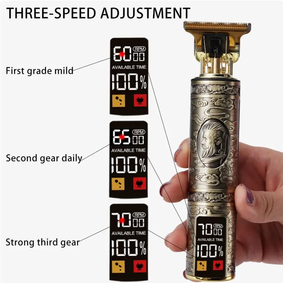 Electric Shaver Hair Trimmer Barber Cordless Hair Cutting Machine Beard ...