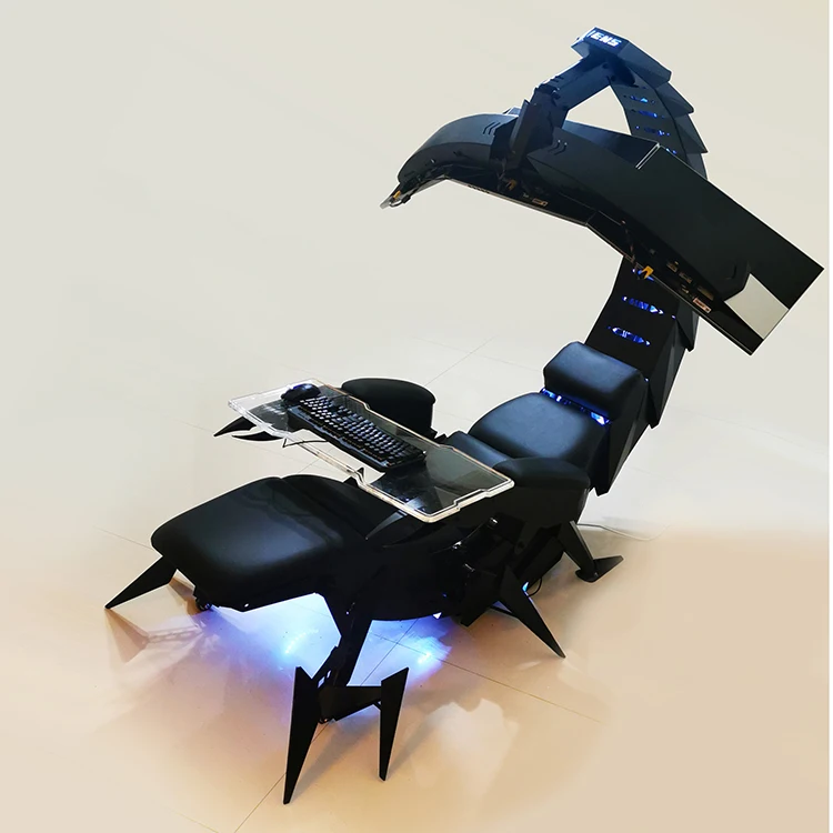 CLUVENS Scorpion Chair Ergonomic Office High End Zero Gravity Cockpit for Upto 5 Monitors Mounts