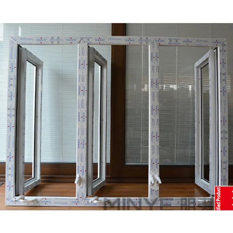 shanghai manufacturer Rehau brand PVC profile casement window German ...
