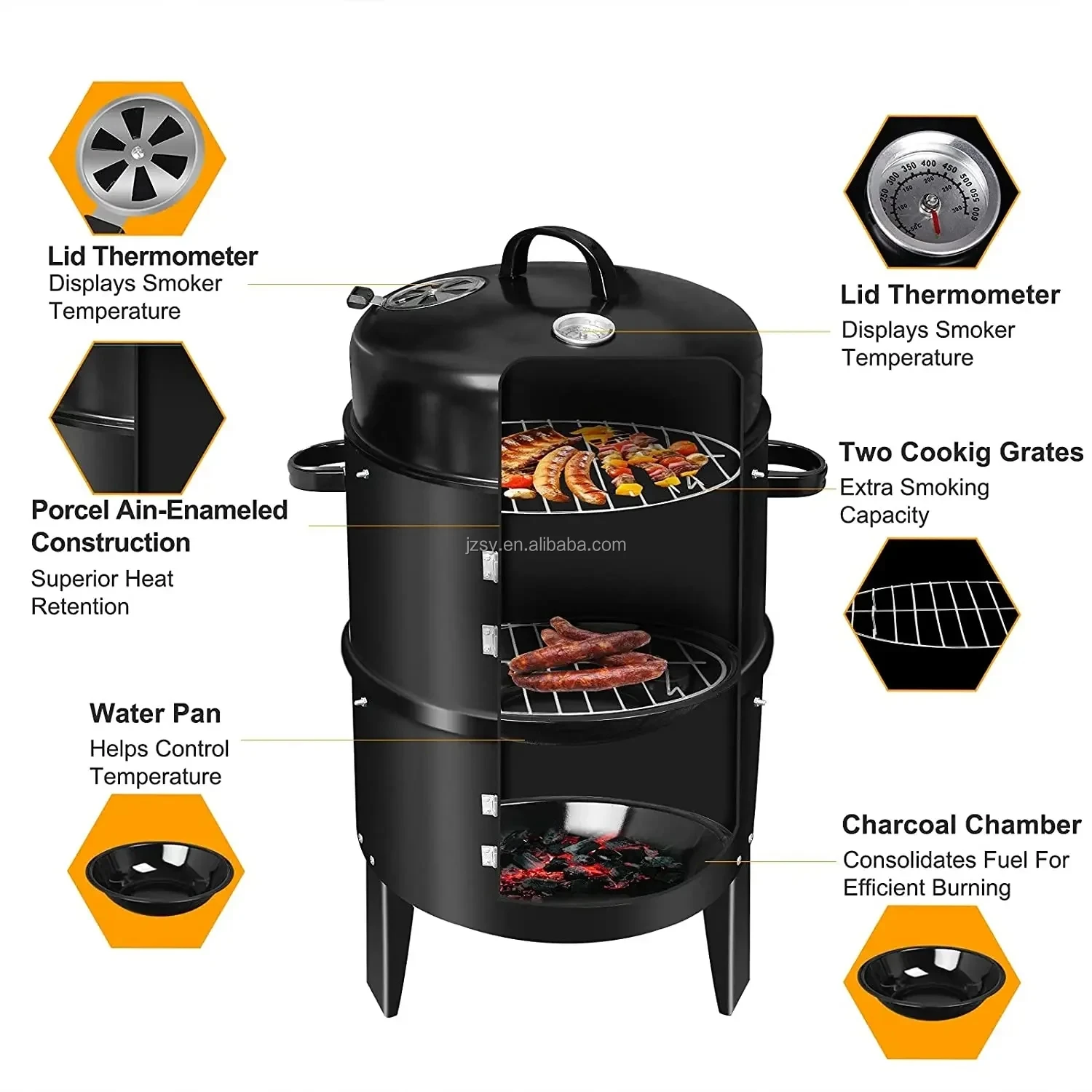 Wholesale Price Portable Three Layers Japanese Ceramic Charcoal BBQ ...